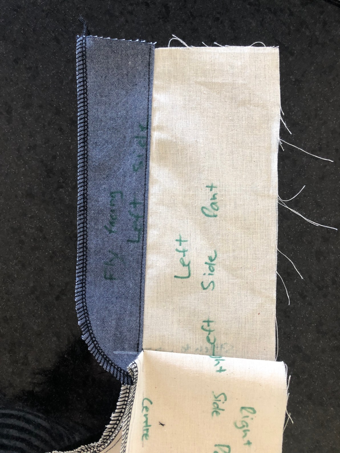 my favourite fly zip insertion method – following a pattern