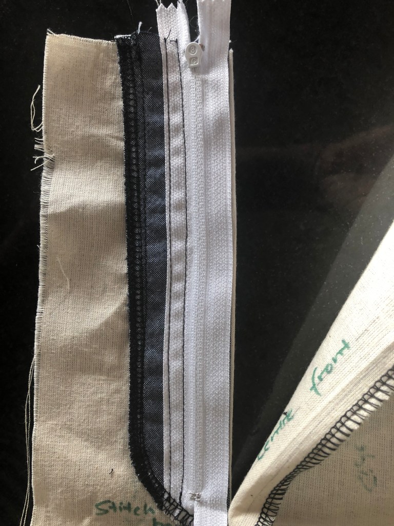 my favourite fly zip insertion method – following a pattern