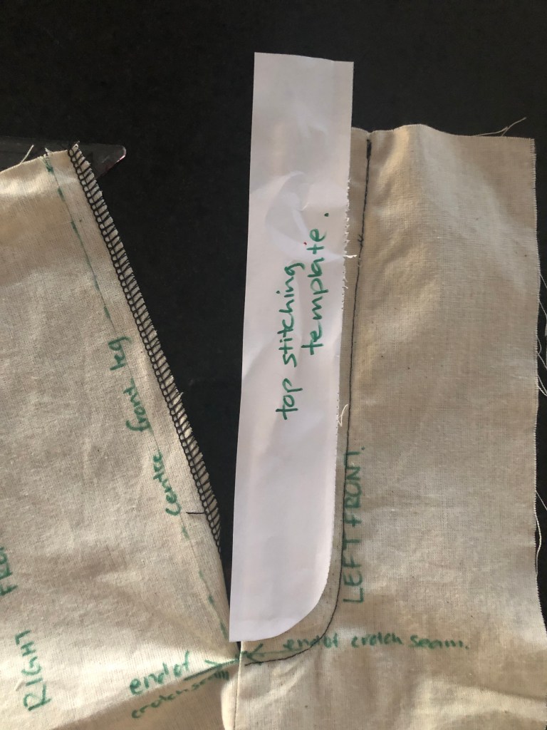 my favourite fly zip insertion method – following a pattern